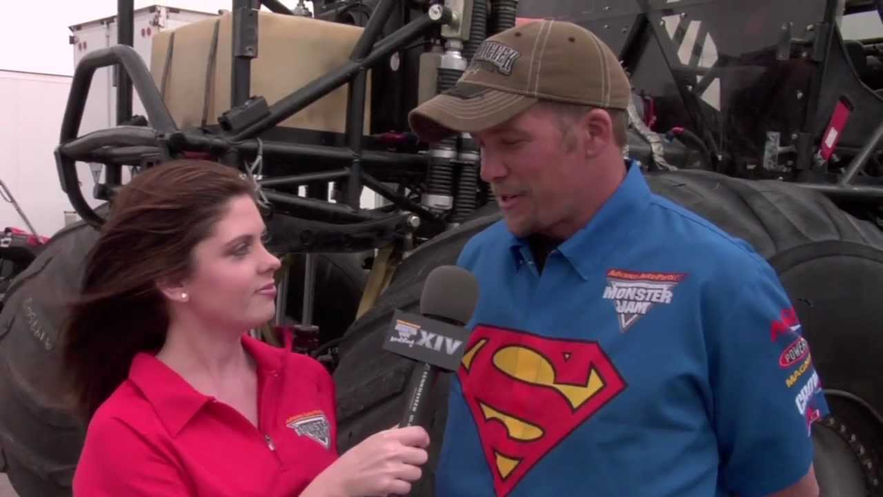 Monster Jam - World Finals 2013 - Pre-Practice Interview with Superman ...