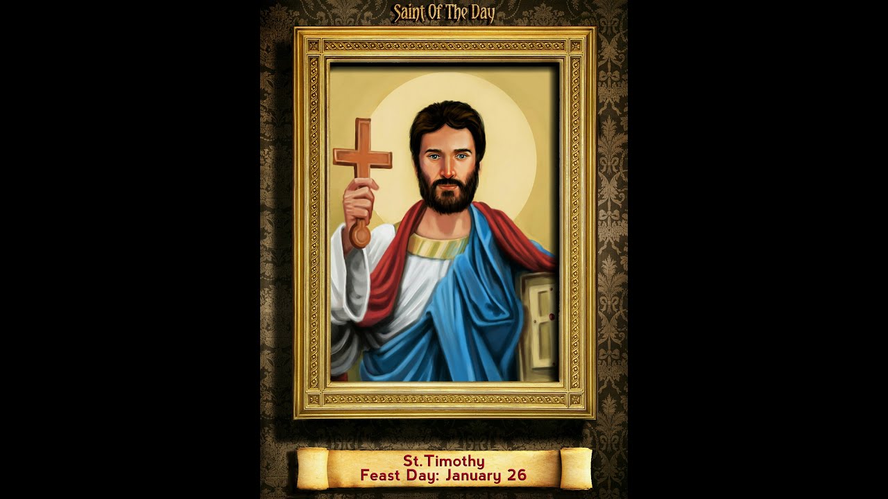 Saint of the Day — January 26 — Saint Timothy #saintoftheday - YouTube