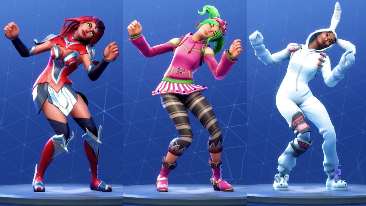Fortnite 75 Costumes Perform Freestylin' Dance Emote - YouTube