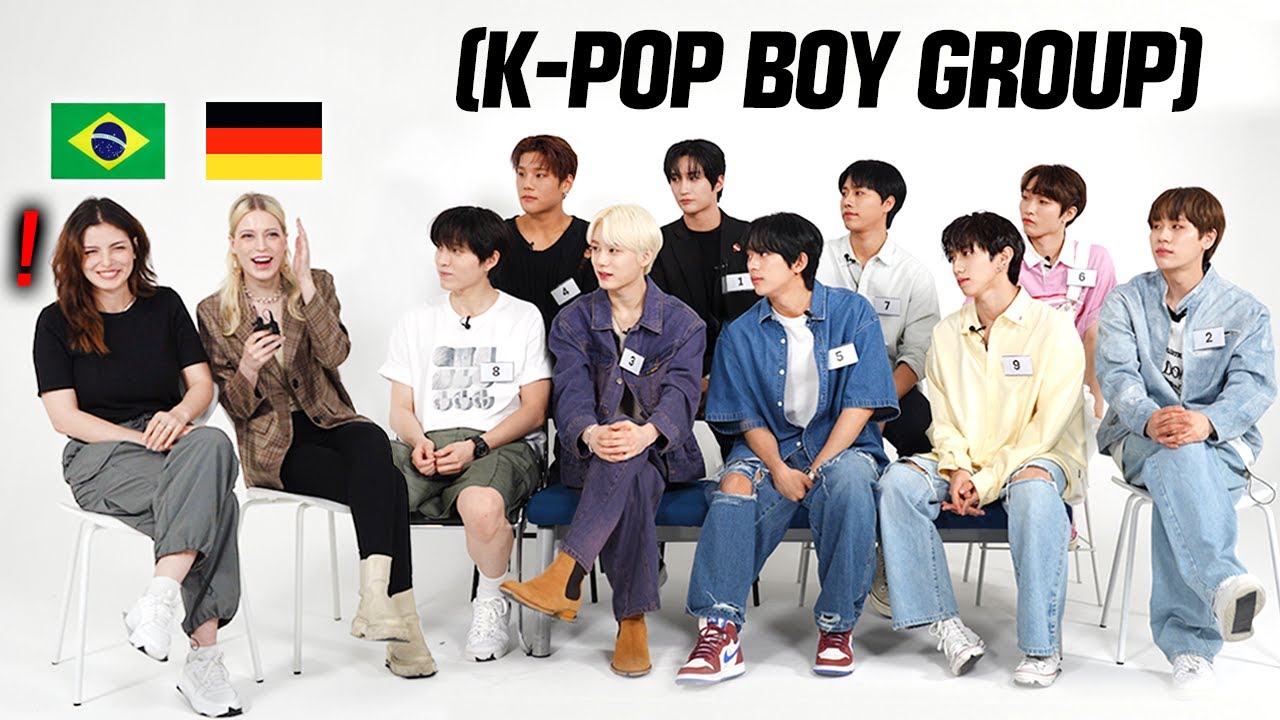 Foreigners Meet K-POP Idol Group For the First Time! (Guess K-pop Idol ...