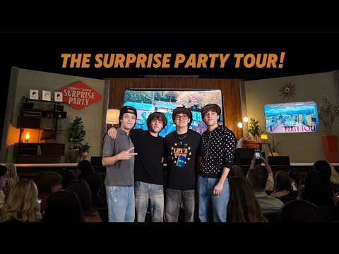 I MET THE STURNIOLO TRIPLETS AT THE SURPRISE PARTY TOUR! - YouTube