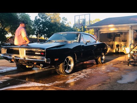 Night time driving my 1969 Dodge Charger (GoPro first person view) B ...