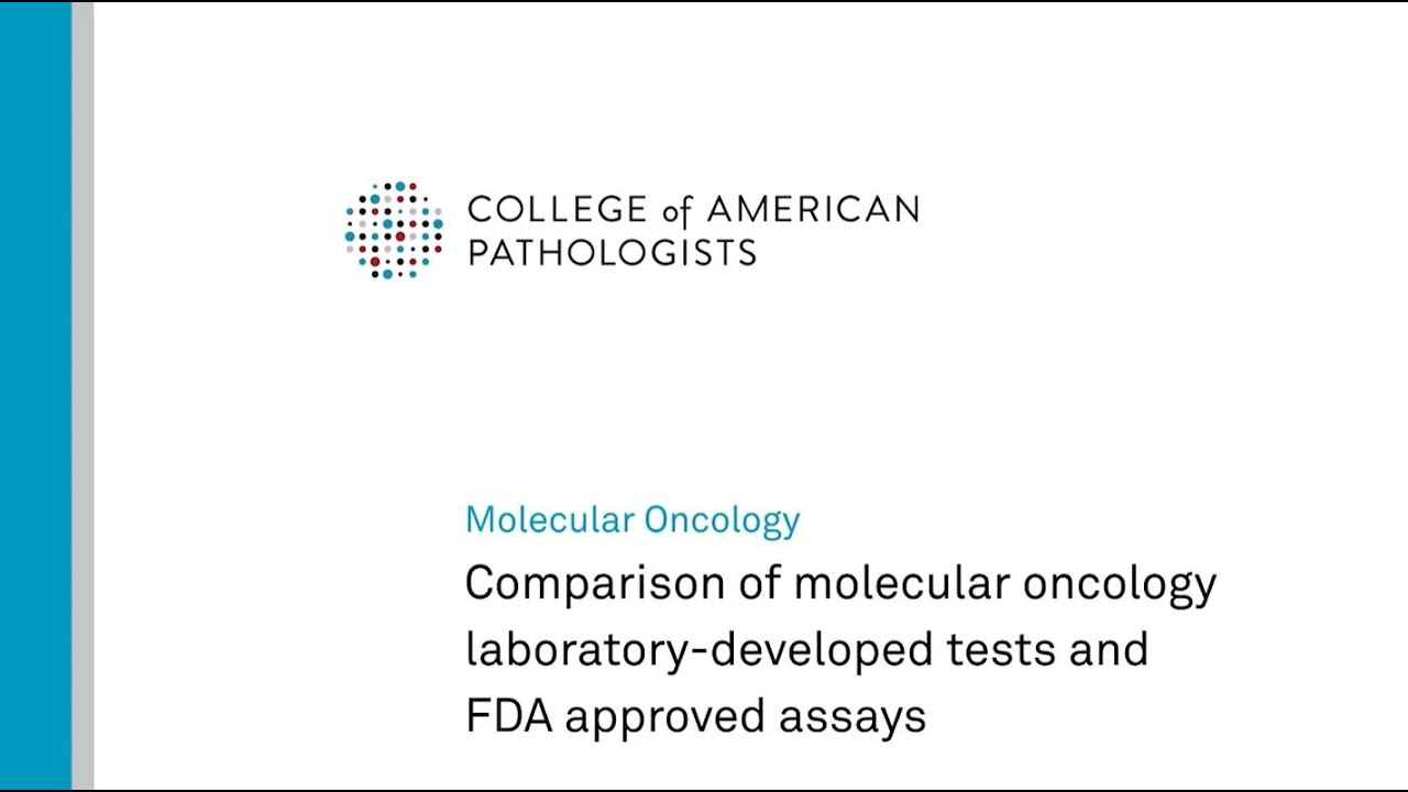 Comparison of Laboratory-Developed Tests and FDA-Approved Assays ...