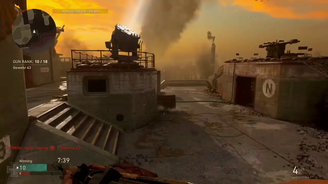 COD WW2 Gun Game Multiplayer Flak Tower GAMEPLAY (No Commentary) -(Call ...