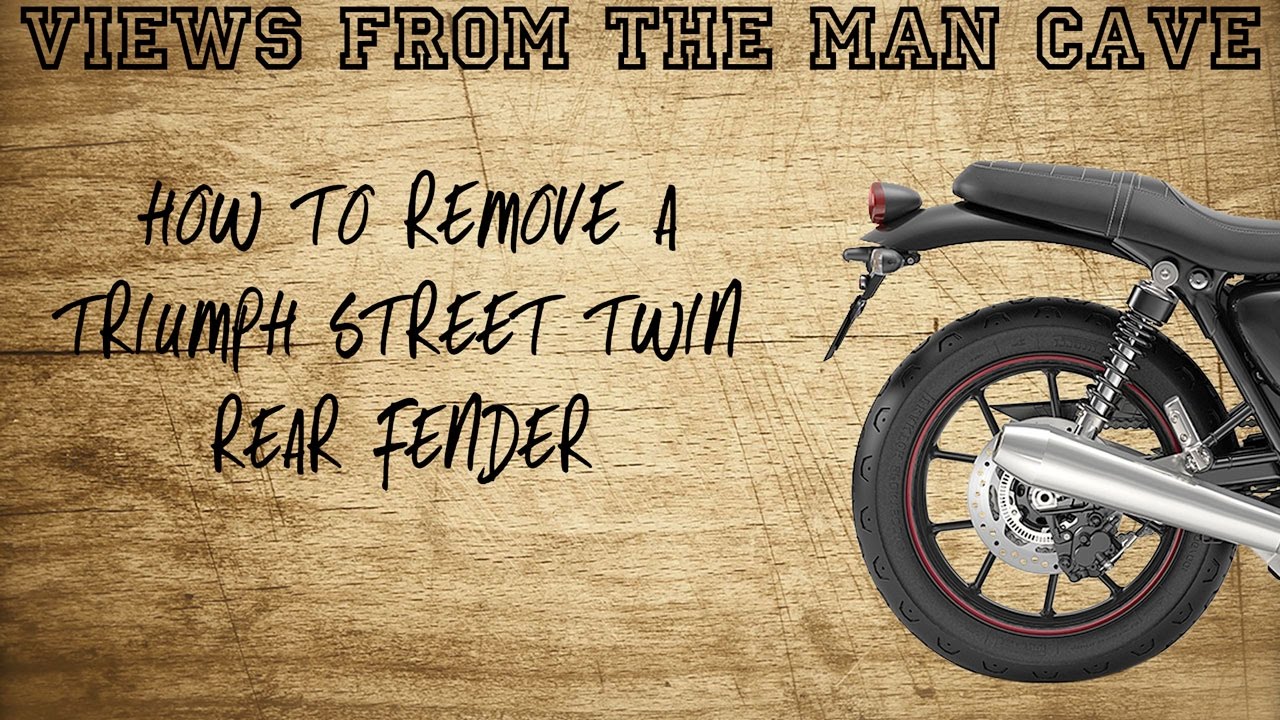 Triumph Street Twin - How to remove the rear fender - YouTube