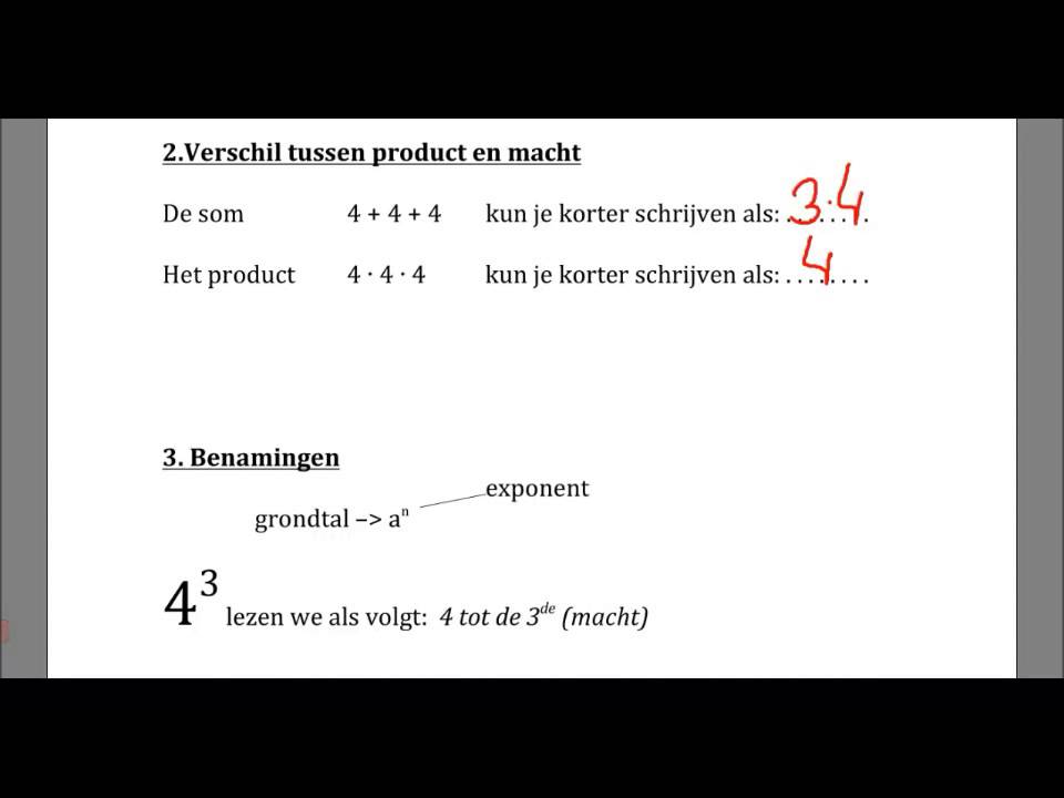 Machten: terminologie / benamingen - YouTube