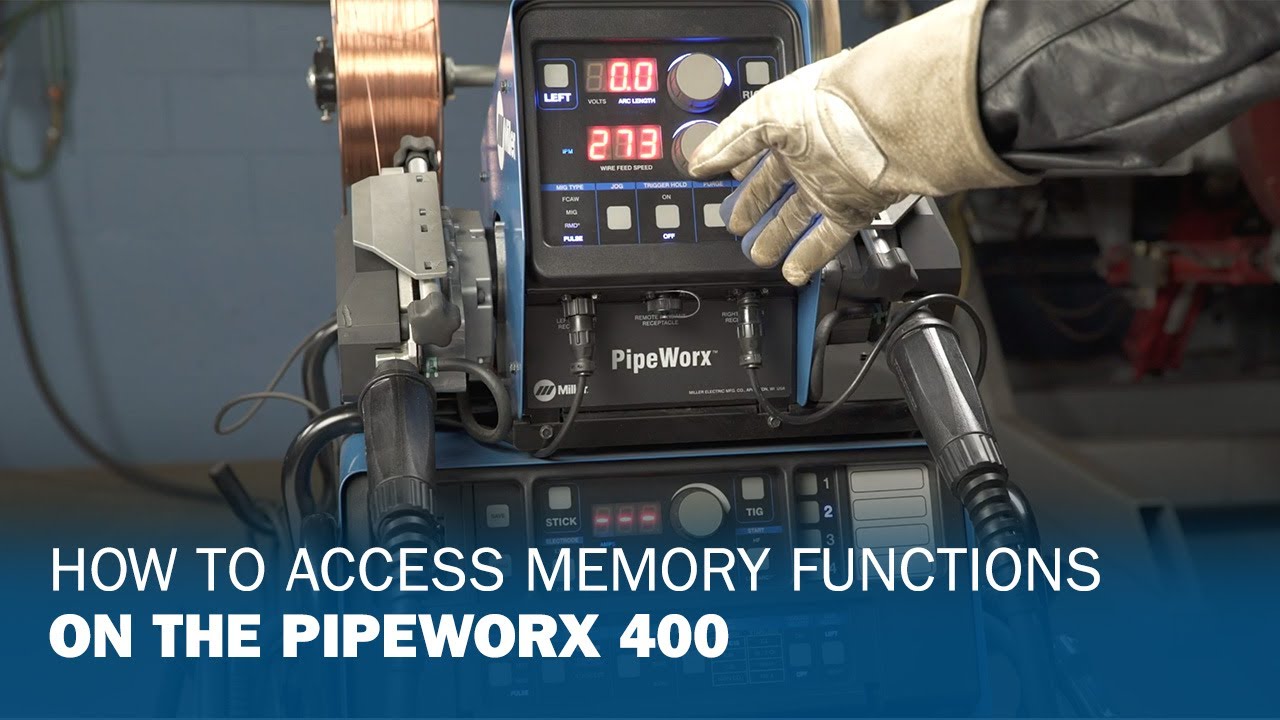 How To Access Memory Functions on the PipeWorx 400 - YouTube