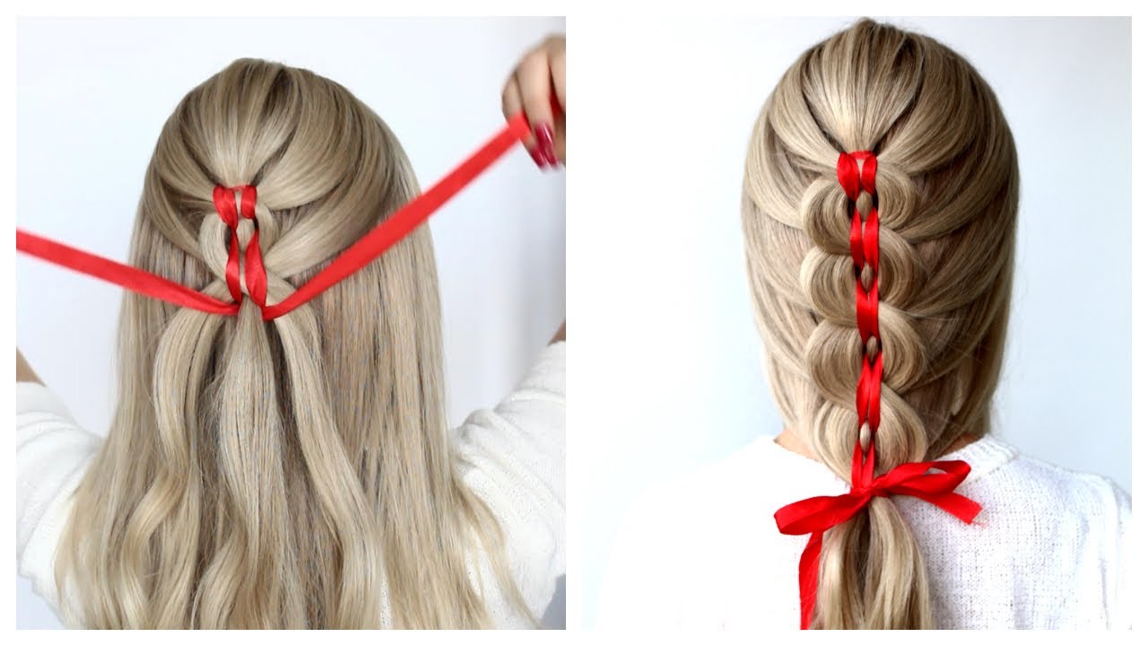 ⛓ 🔴 Chain Link Braid using Satin Cord 🔴⛓ Hairstyle by Another Braid ...