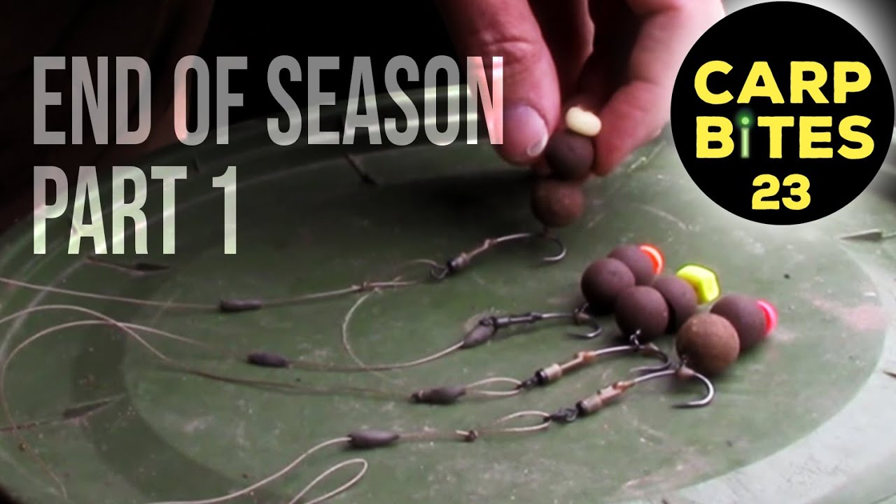 Carp Fishing - The End of the Season - Part One - Running Rigs - YouTube