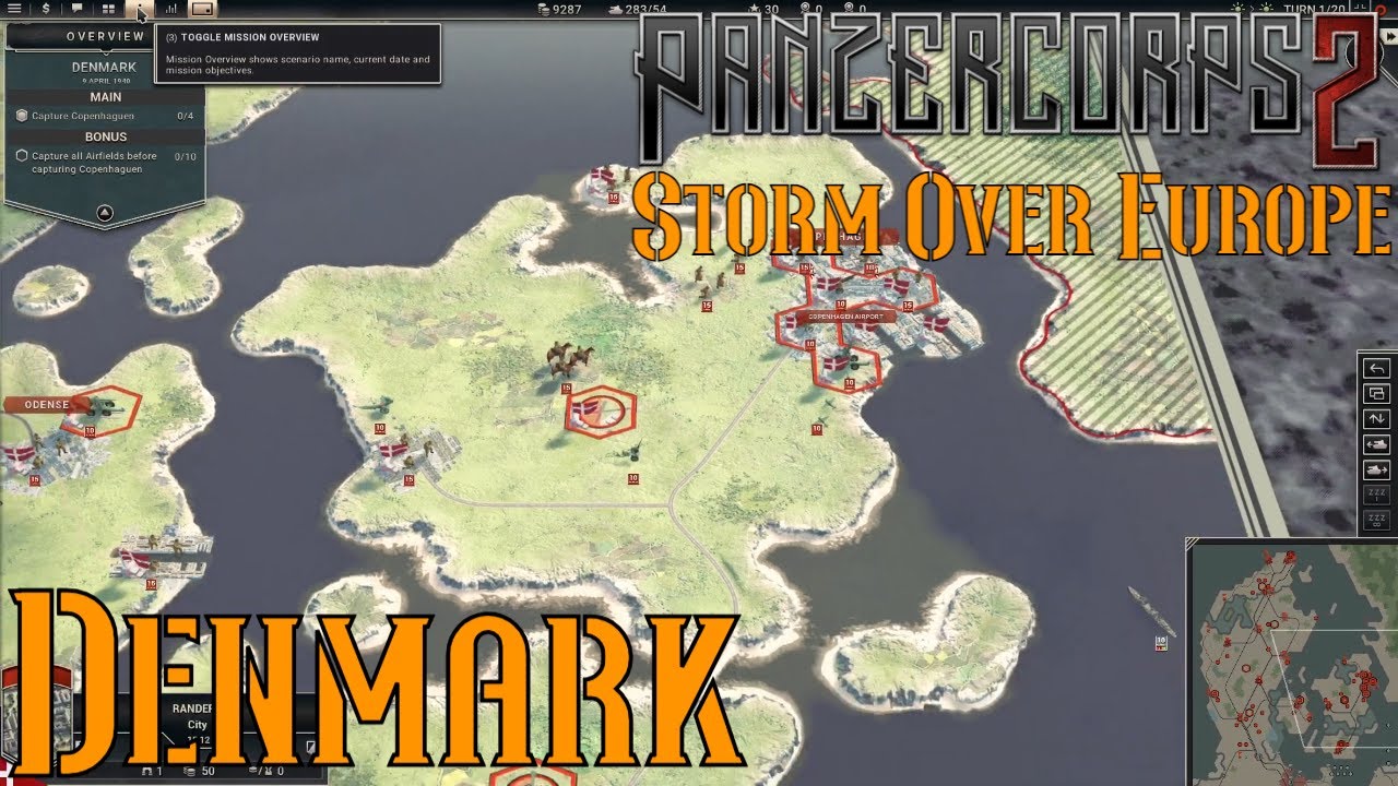 Denmark | 9 April 1940 | Panzer Corps 2 - Storm Over Europe - YouTube