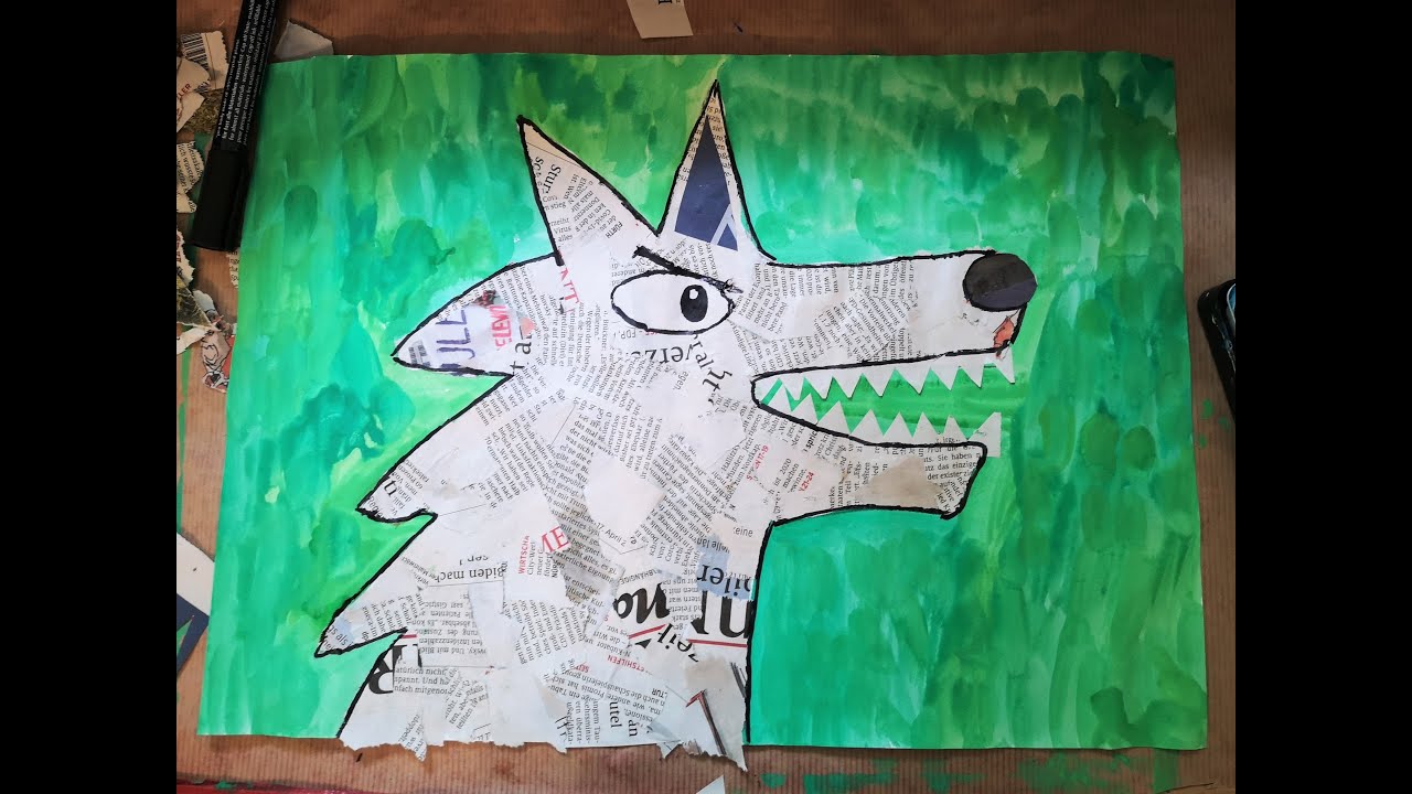 Kunst Special Projektwoche Märchen: Rotkäppchen, Wir basteln eine Wolf ...