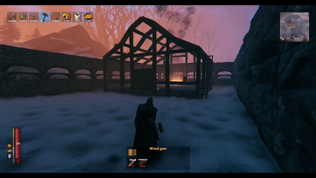 Valheim Deep North Hunting Cabing Build - YouTube