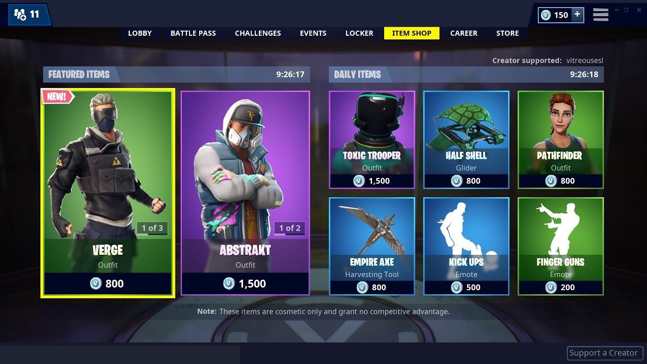 *NEW* VERGE Skin, CLEAN CUT Pickaxe, DIVERGE Glider - January 16 ...