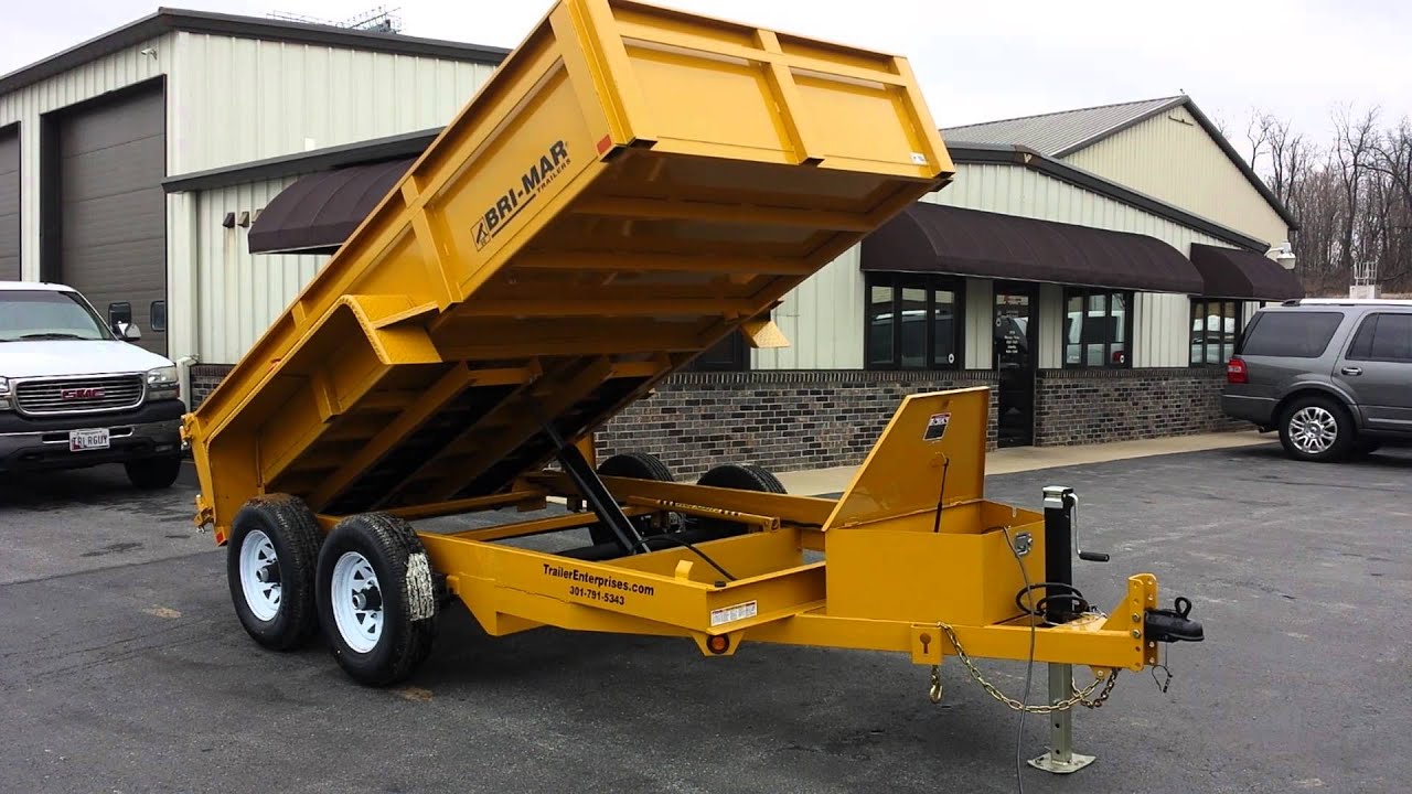 6' X 12' Bri-Mar 10K Deluxe Low Profile Dump Trailer For Sale - Trailer ...