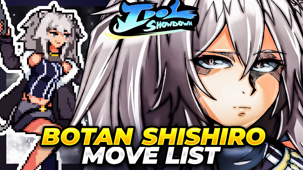BOTAN SHISHIRO MOVE LIST - Idol Showdown (Hololive Fighting Game) - YouTube