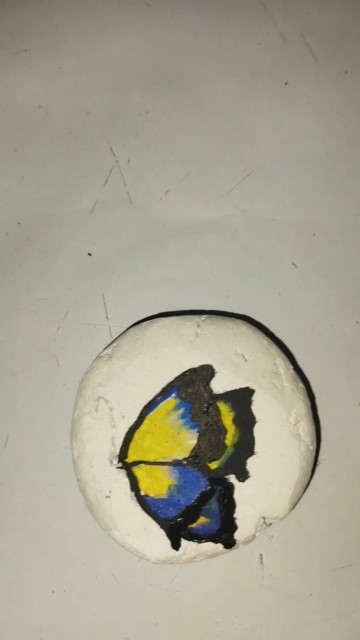 Butterfly 🦋 drawing chok canvas || #art - YouTube