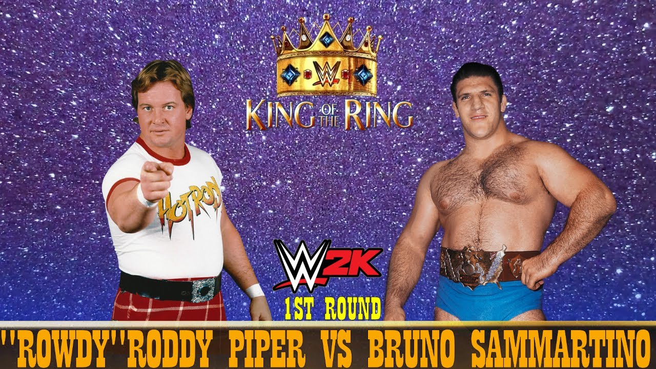 WWE ALL-TIME KING OF THE RING - "Rowdy" Roddy Piper vs Bruno Sammartino ...