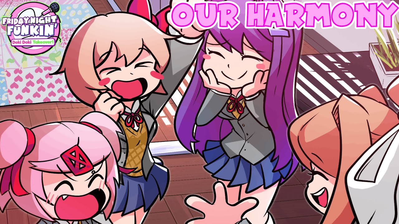 FNF: Doki Doki Takeover Plus // Great Song "Our harmony" [Perfect ...