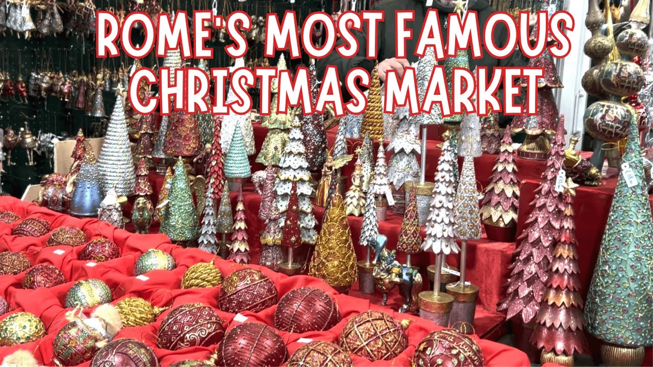 Rome's Most Famous Christmas Market in Piazza Navona - YouTube