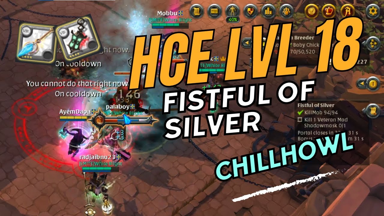 HCE Fistful Silver Level 18 | Chillhowl Pov | Albion Online - YouTube
