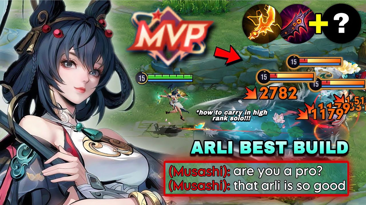 THIS IS THE BEST BUILD FOR ARLI TO CARRY IN SOLO HIGH RANK | TOP 1 ARLI ...