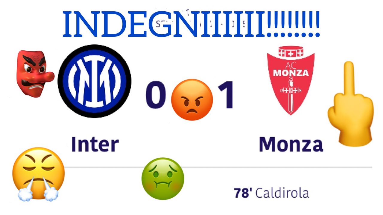 Inter 0-1 Monza | NON CI SONO PIÙ PAROLE PER DESCRIVERE LA MERDA CHE ...