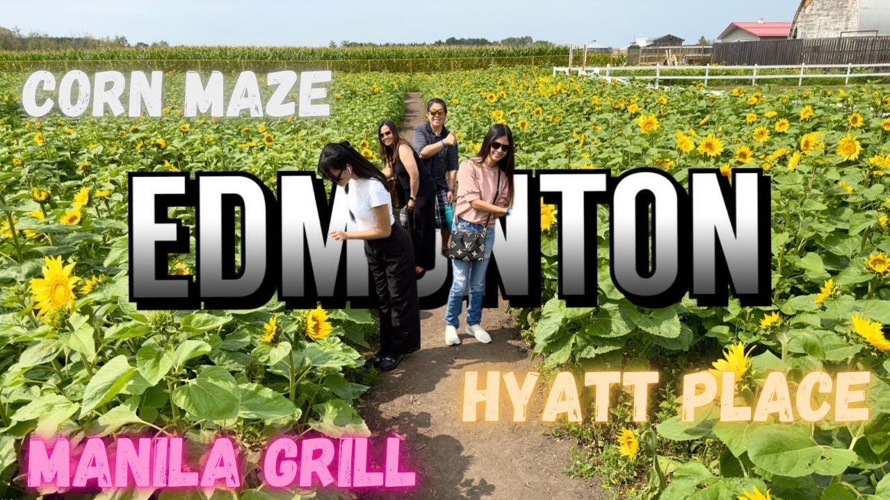 EDMONTON Trip | Corn Maze | Hyatt Place | Manila Grill - YouTube