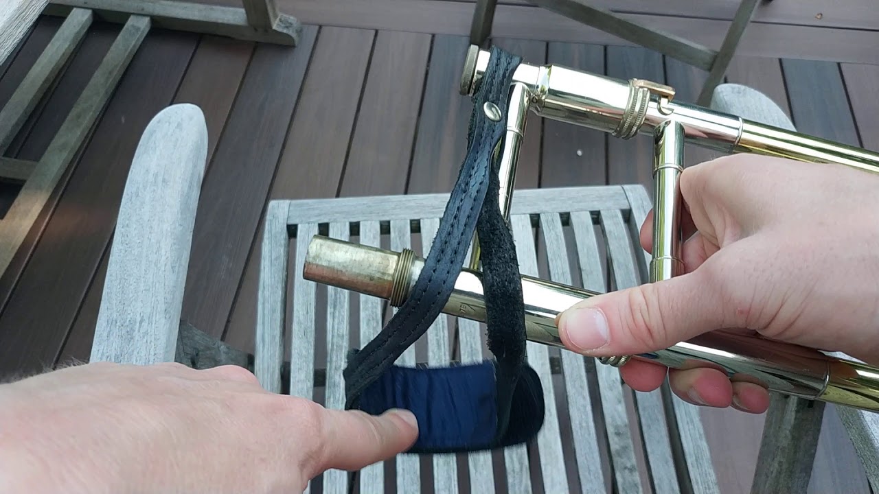 Using a Trombone Strap - YouTube