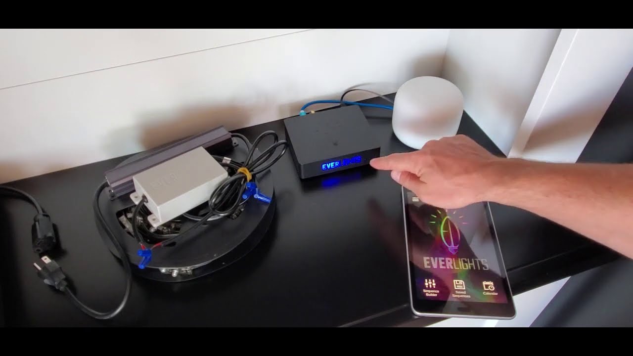 EverLights Bridge Setup #permanentchristmaslights - YouTube