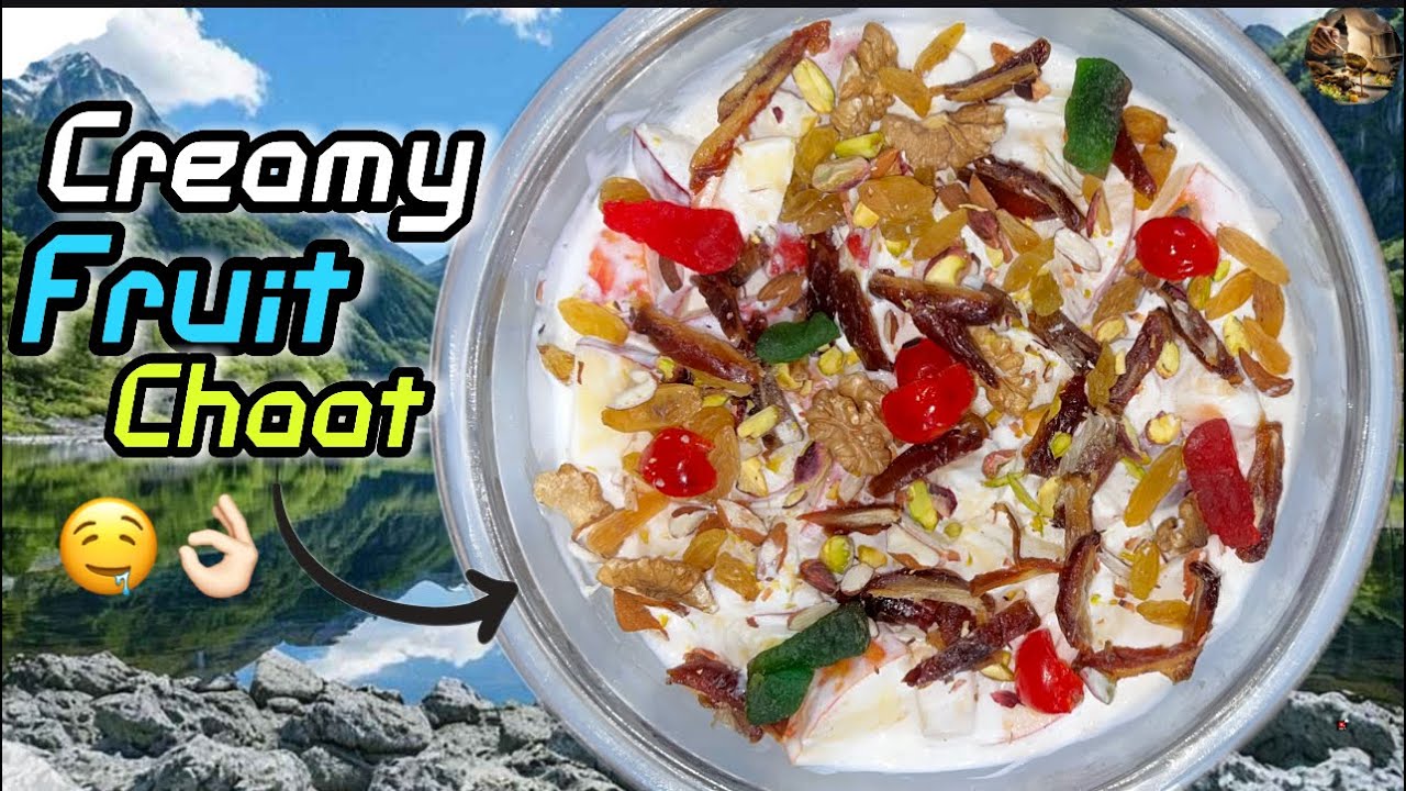 Easy and Quick Cream Fruit Chaat Recipe | Fruit Chaat | Dear’sRecipe ...