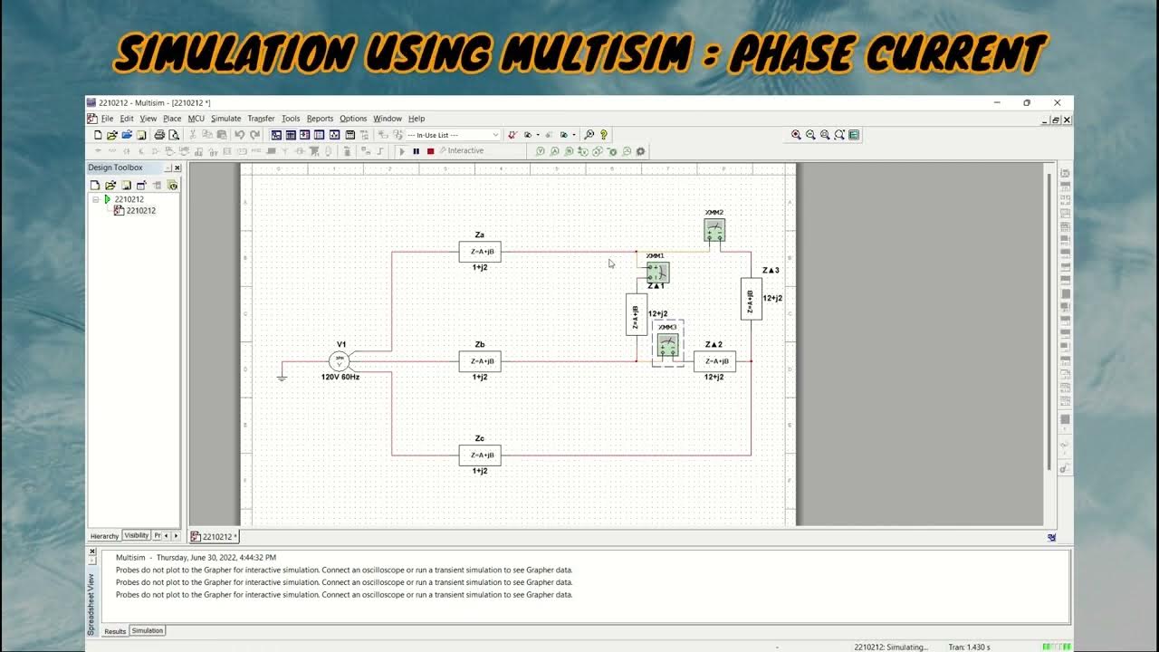 Simulation of Wye-Delta Connection Using MultiSim - YouTube
