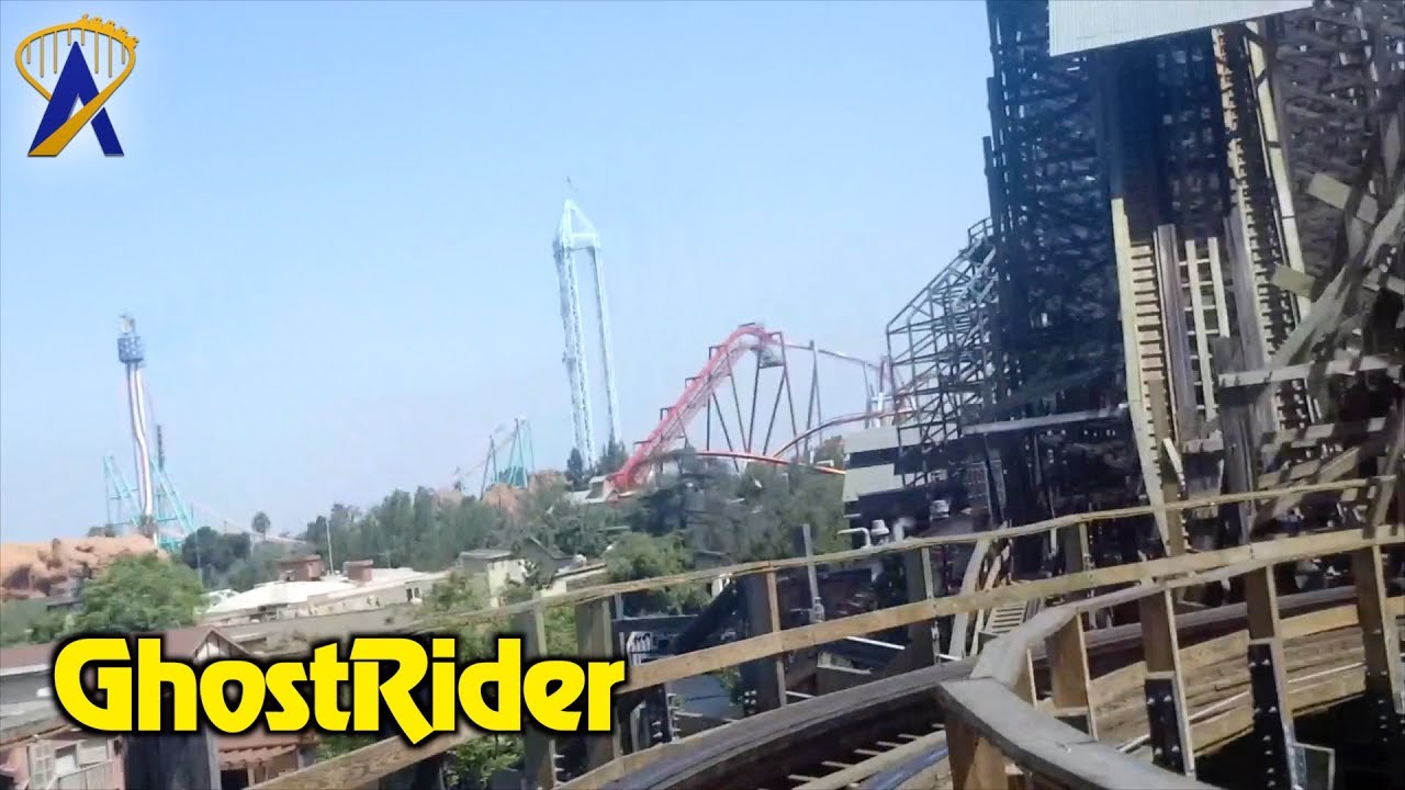 GhostRider Roller Coaster POV at Knott's Berry Farm - YouTube