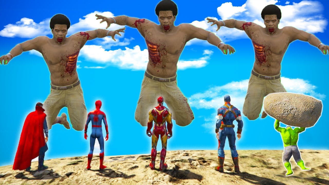GTA 5: AVENGERS ARMY VS FRANKLIN ZOMBIE FIGHT | (GTA 5 mods) - YouTube