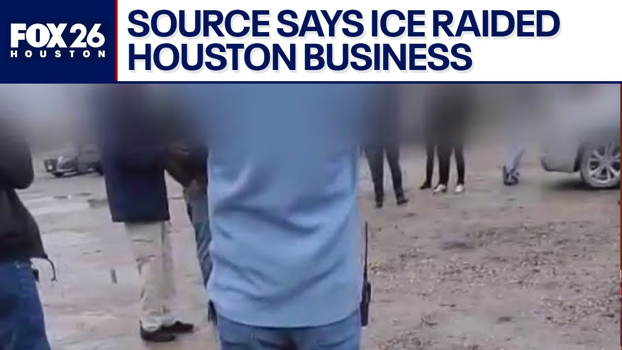 ICE raids Houston business on the north side, sources say - YouTube