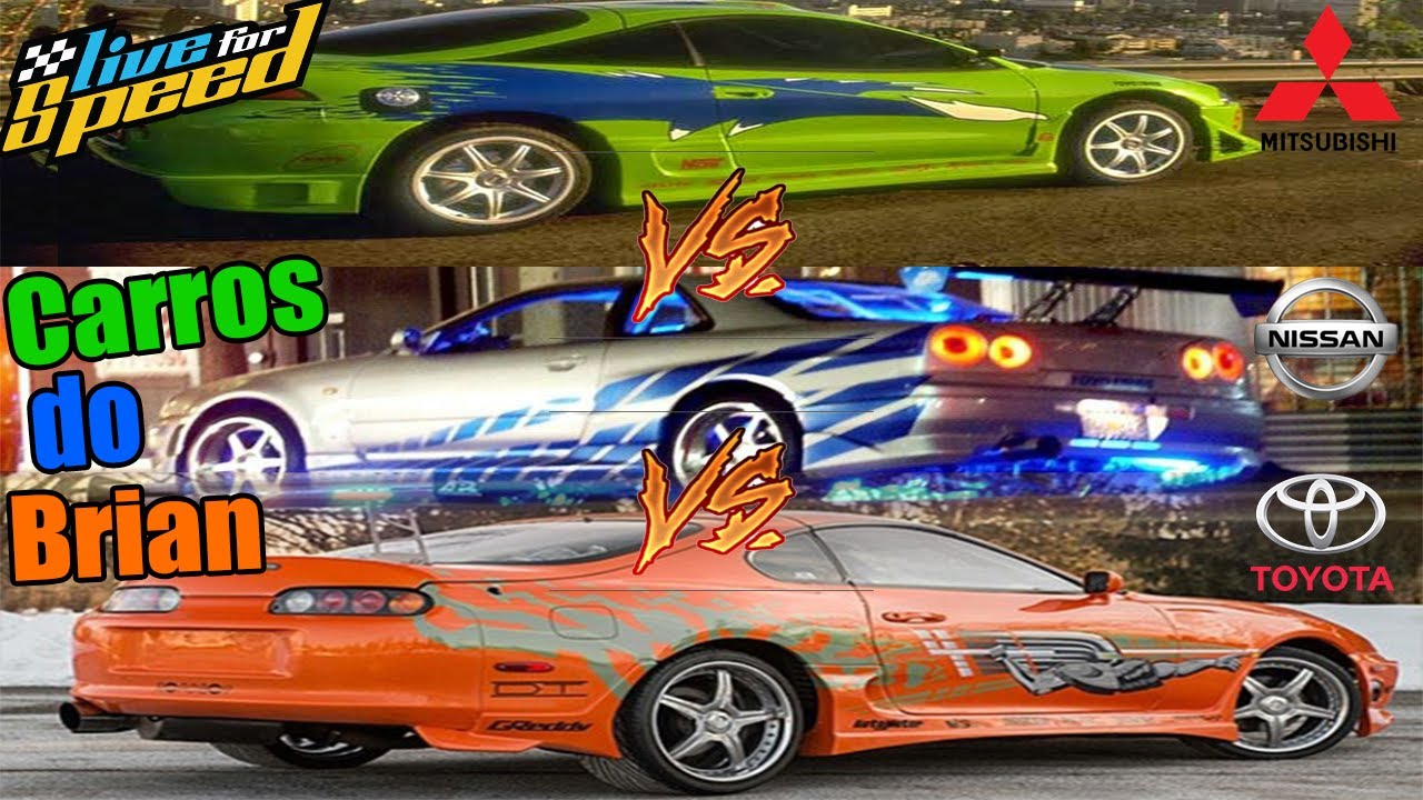 Carros do Brian, Eclipse vs Skyline vs Supra L F S ft. keno, ft. GF ...