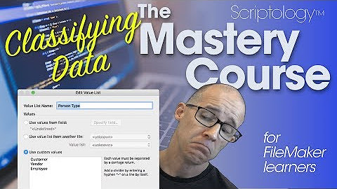 Series #3 - Data Structure & Schema - Scriptology Mastery Course for FileMaker Learners - YouTube