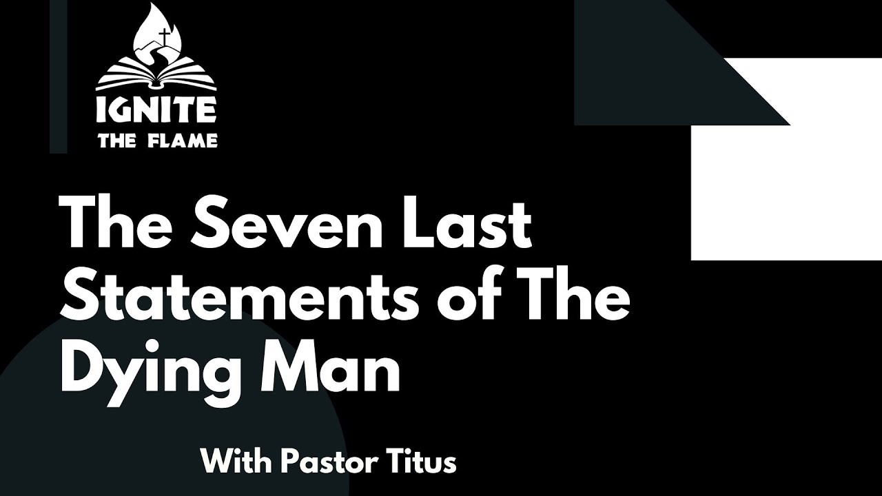 Seven Last Statements Of The Dying Man Youtube