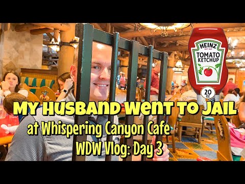 Обед в кафе Whispering Canyon в Disney (не просите кетчуп!) Влог из Disney World: День 3