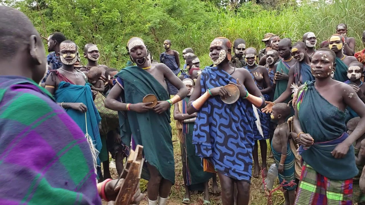 Surma Tribe Dancing Southwestern Ethiopia, Go Ethiopia Tours - YouTube