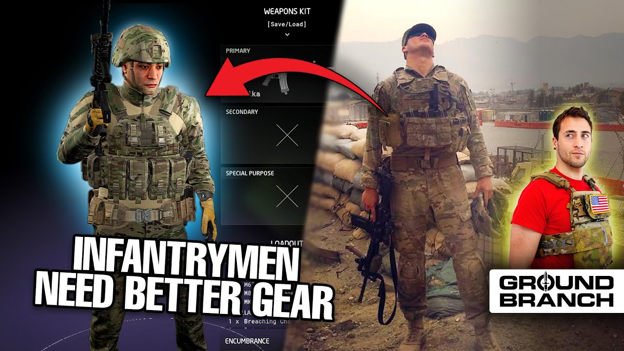 VETERANS REAL COMBAT INFANTRY LOADOUT IN GROUND BRANCH!! - YouTube