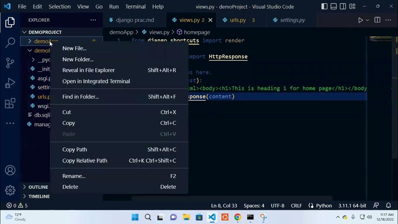 4 Django Views Part 1 Youtube
