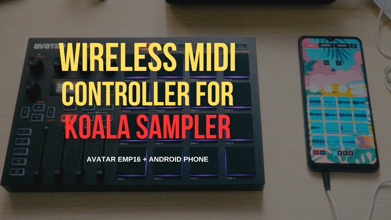 The Best Koala Sampler MIDI WIRELESS Controller | Avatar EMP16 - YouTube