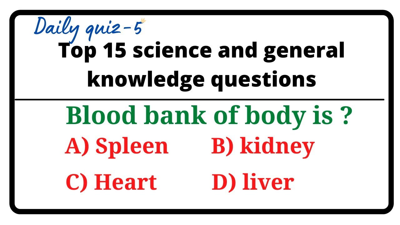 Science quiz test || Biology test || basic science knowledge everyone ...