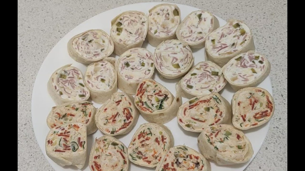 Hladno predjelo - Punjene tortilje - YouTube