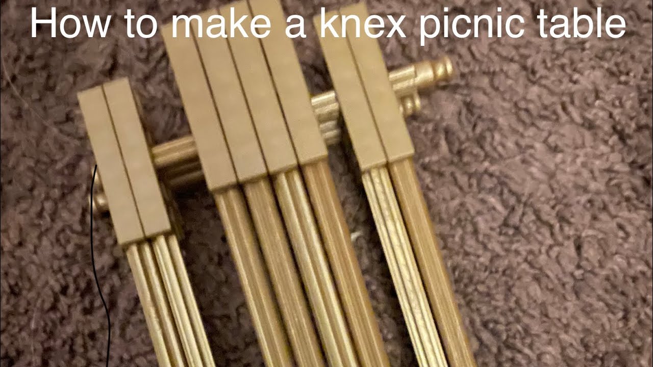 How to make a knex picnic table - YouTube