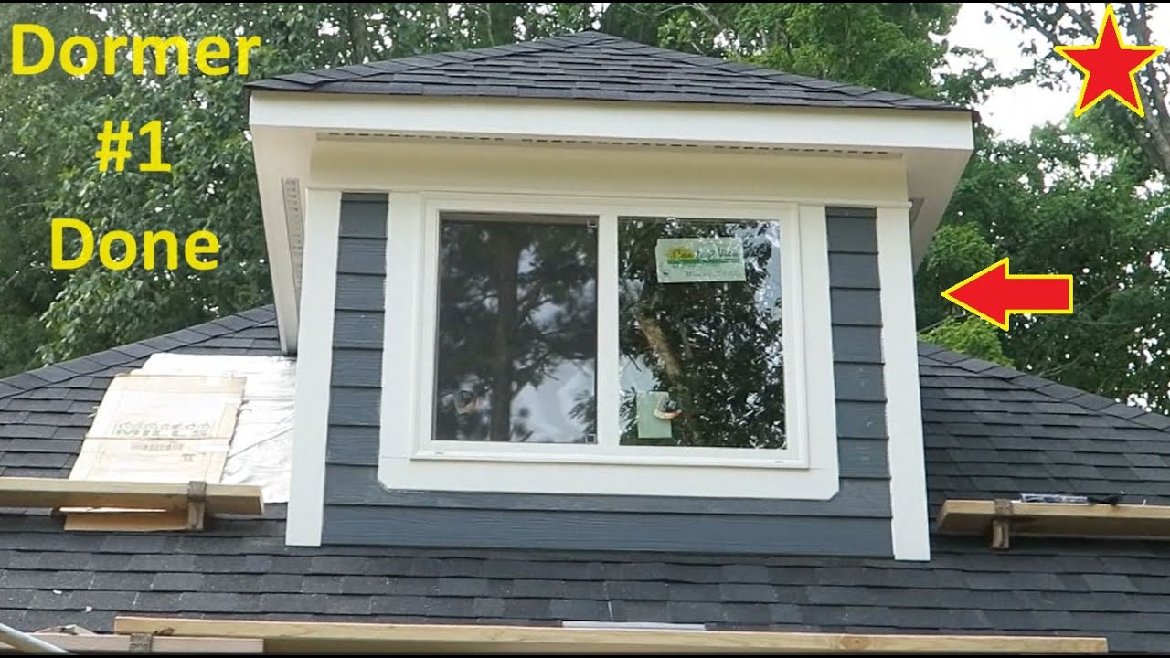 Ep#323 The first siding installed Finishing dormer #1 - YouTube