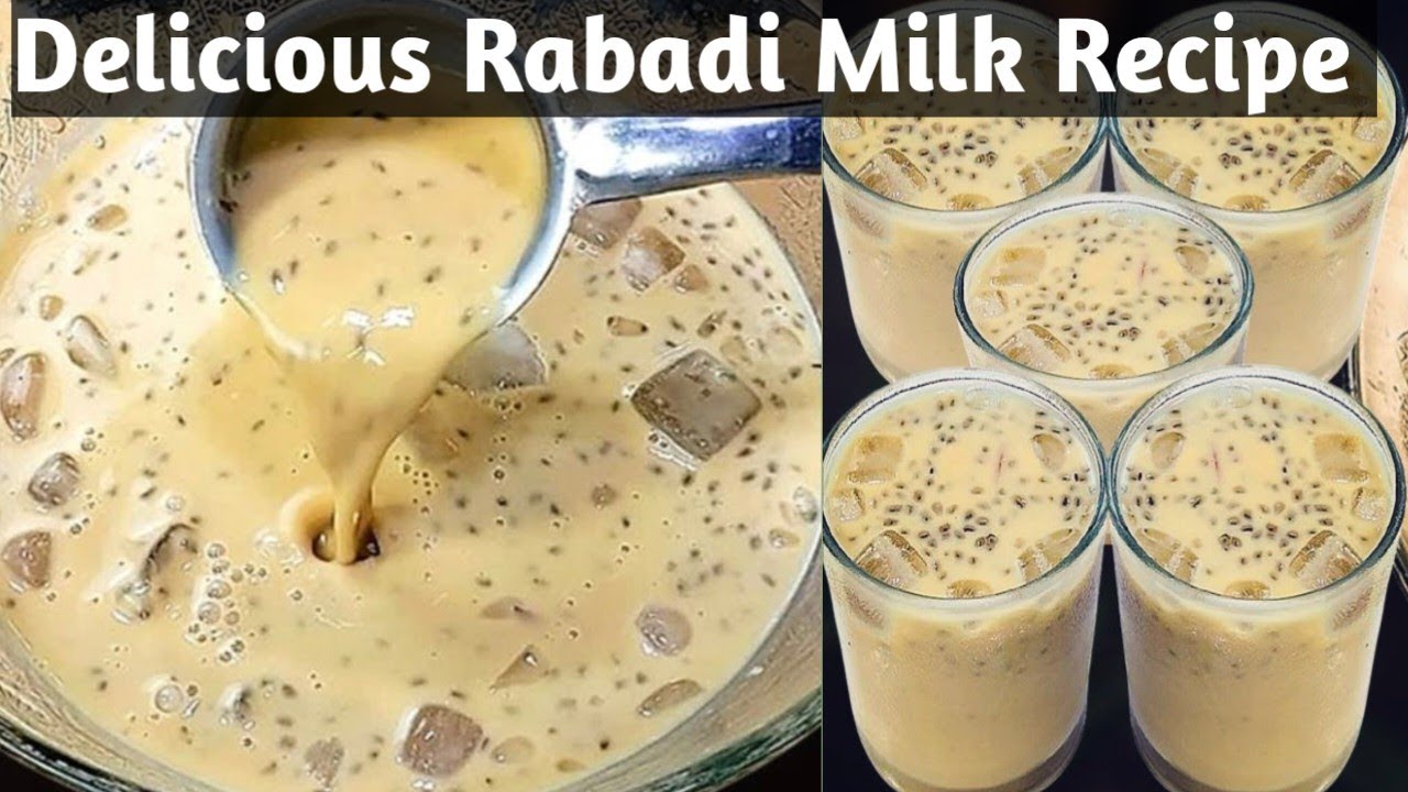 Rabadi Doodh Recipe। रबड़ी दूध ढाबा स्टाइल।Healthy Drink।How To Make ...