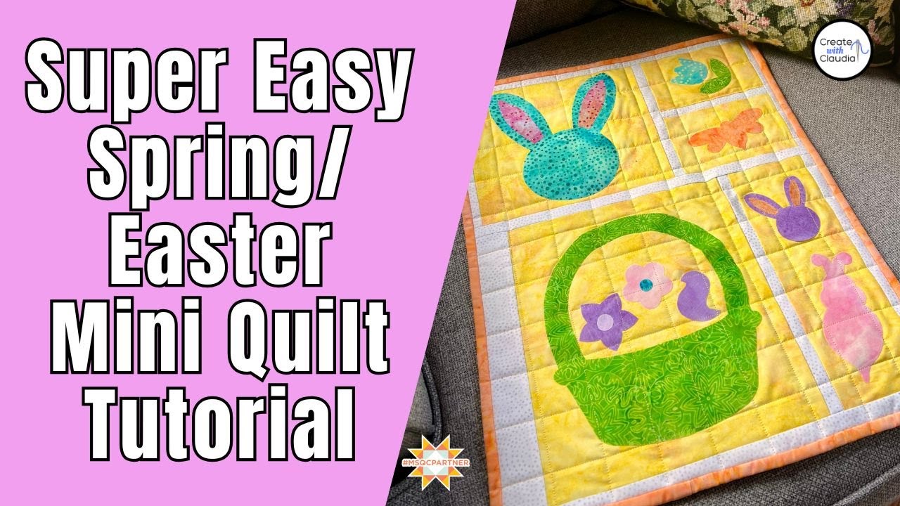 Super Easy Spring|Easter Mini Quilt Tutorial with Templates from ...