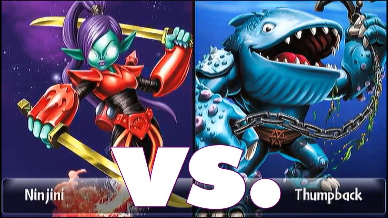 Skylanders Giants Scarlet Ninjini (15) vs. Thumpback (15) Lets Play ...