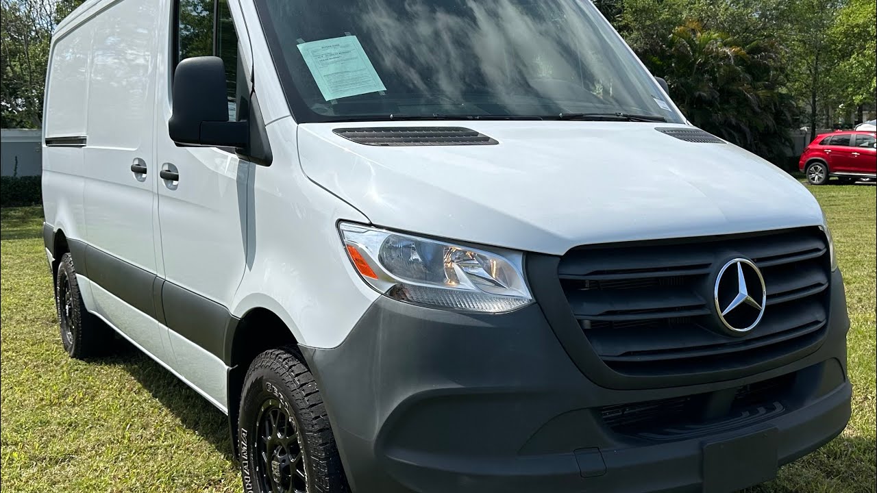 White 2019 Mercedes-Benz Sprinter 1500 Cargo Van 144 in. - YouTube